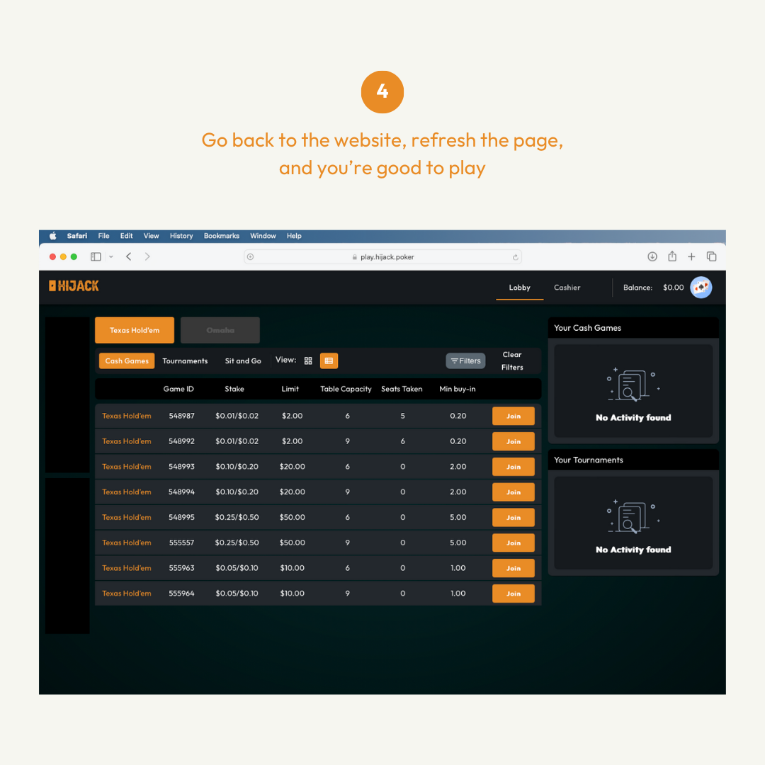 How to Re-enable Location Services for Hijack Poker on Web Browsers